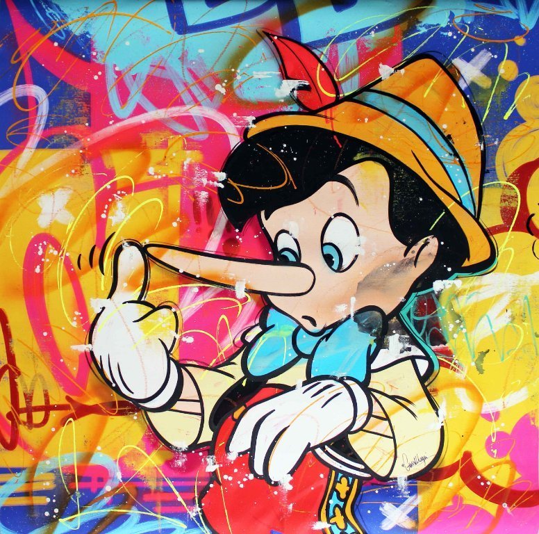 Cross Magri – “Imperial (Pinocchio)” – Toile originale 106 x 106 cm | € ...