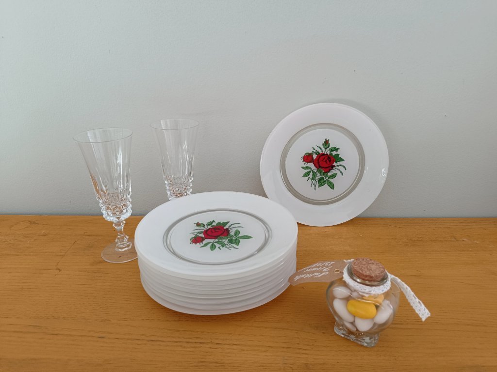 Set de 10 Platos de Postre Vintage | €45 | Whoppah