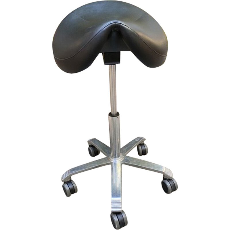 Vintage "Score Jumper" saddle stool in stam skin and aluminum | €390 ...