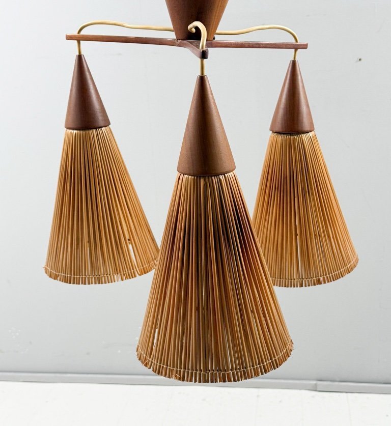 Grote plafondlamp/lamp van Ib Fabiansen, jaren 60, Denemarken | €899 ...