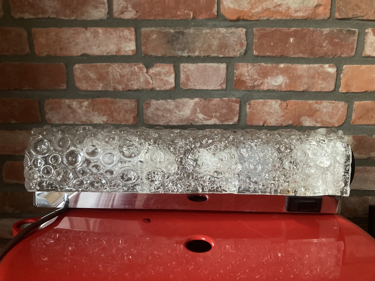 Glazen Wandlamp Staaf Bubble Structuur Glas | €195 | Whoppah