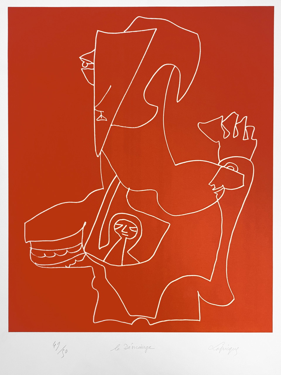 Charles Lapique "Le Démiurge" Originele Litho | €290 | Whoppah