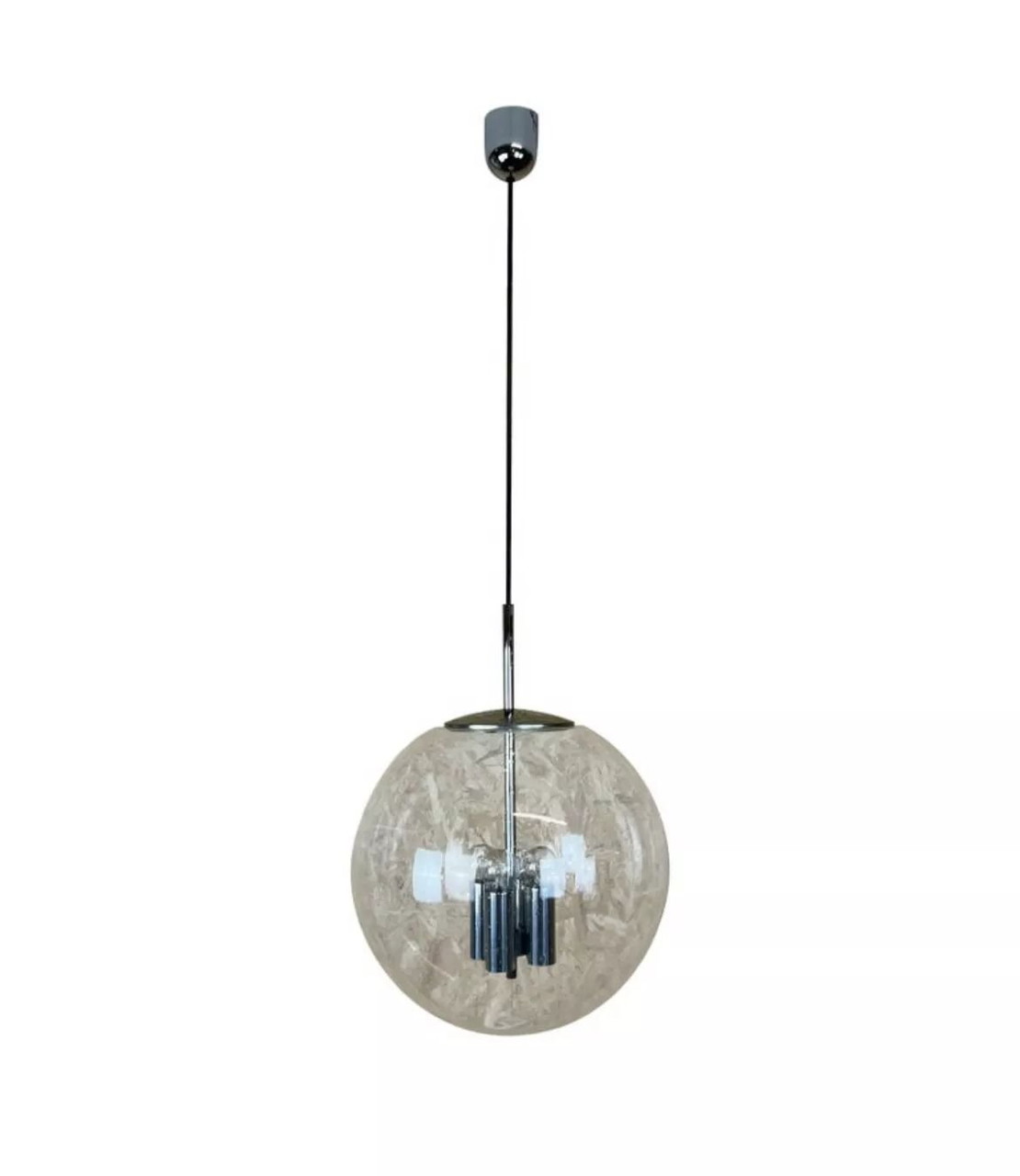 XXL 60s 70s lamp plafondlamp Limburg "Globe" bol lamp ontwerp 60s | € ...
