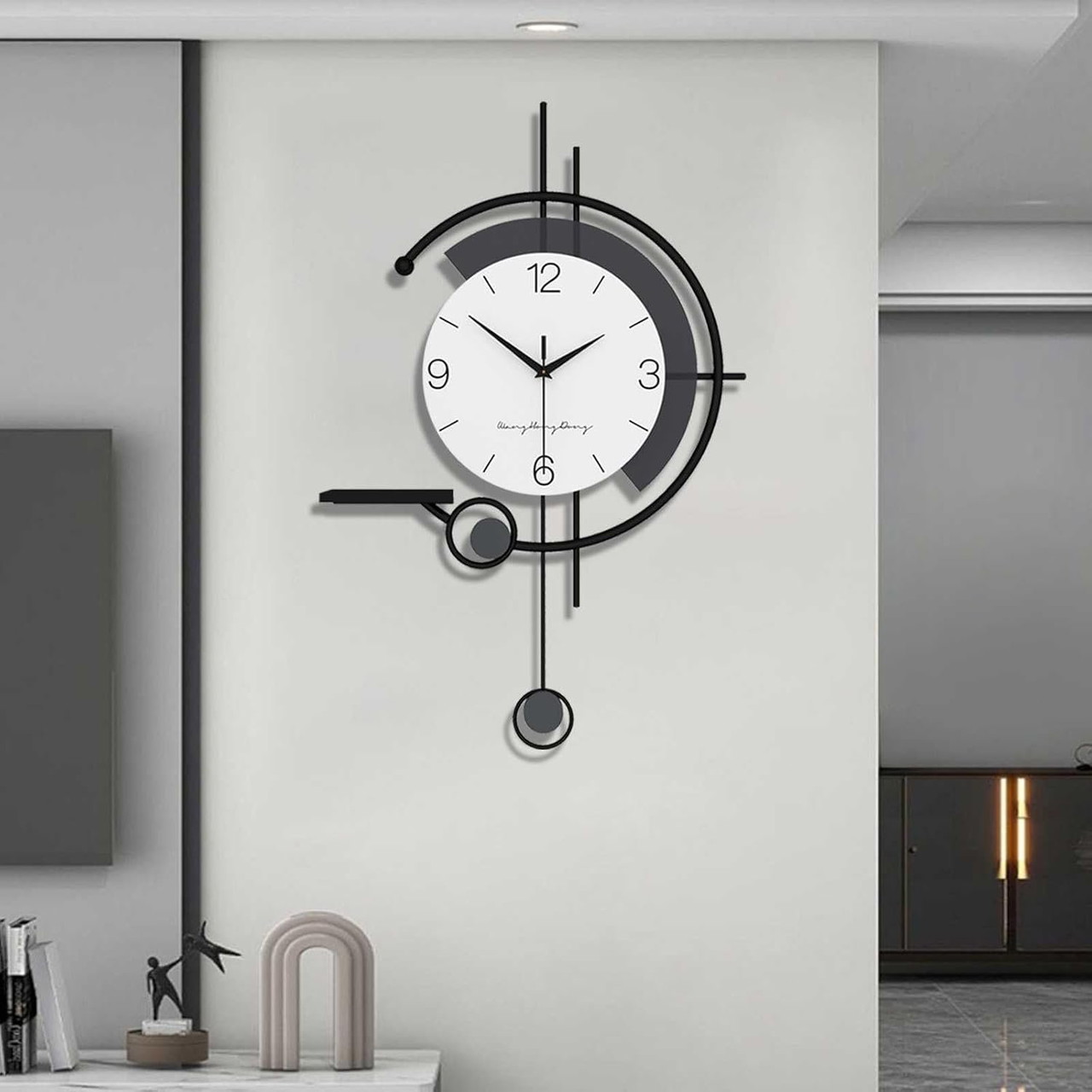 Modern Minimalist Wall Clock, Elegant Creativity Decorative Wall Clock ...