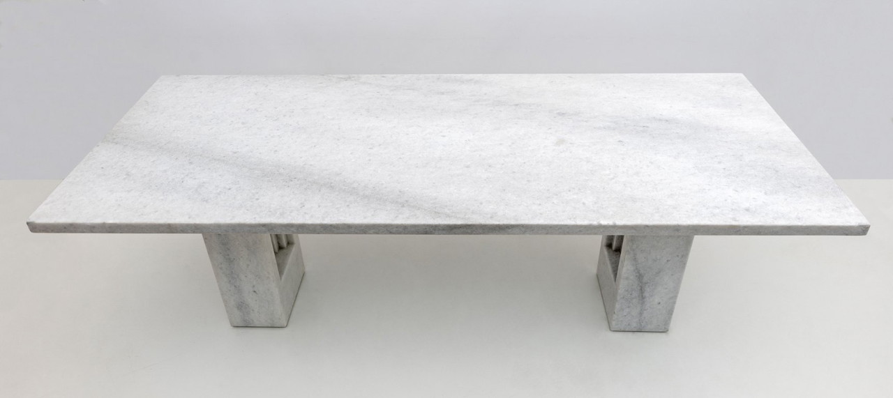Table de salle à manger en marbre « Delfi » de Marcel Breuer et Carlo ...