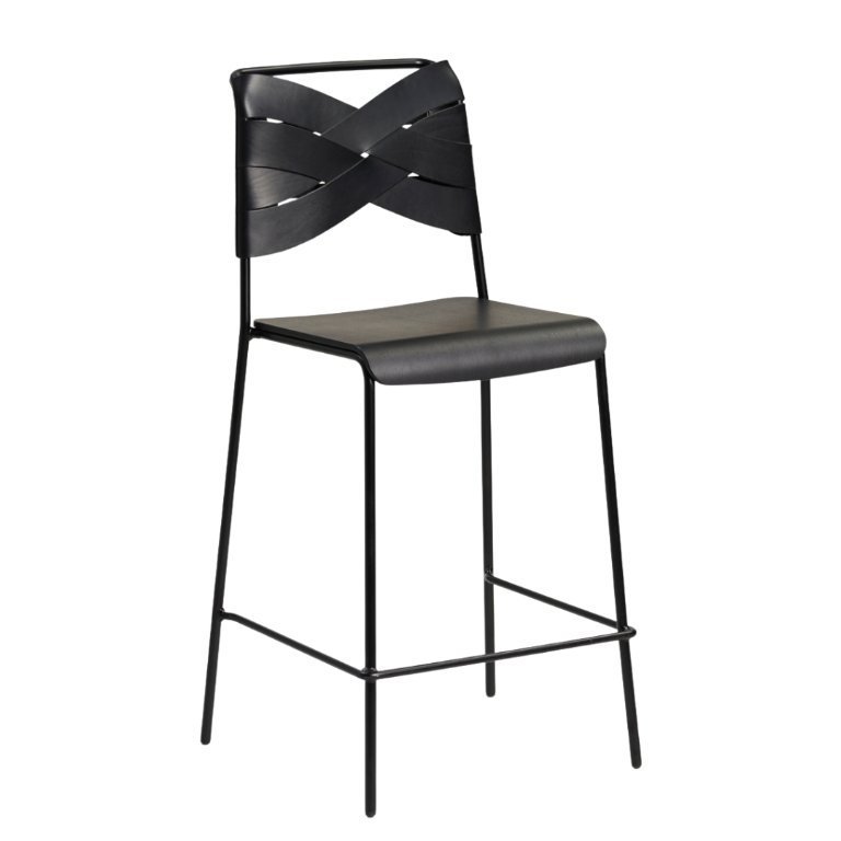 Design House Stockholm Torso Barhocker, schwarzes Leder - Holz | €389 ...
