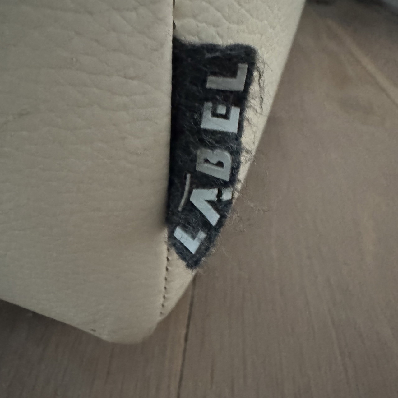 Cream Leather Armchair With Footstool | €450 | Whoppah