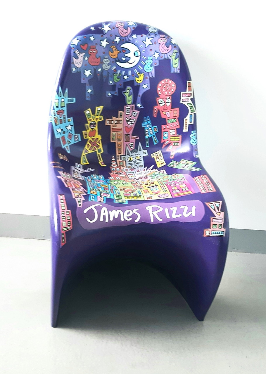 Panton Chair Purple Herman Miller Orig. 1976 Vs. motifs James Rizzi ...