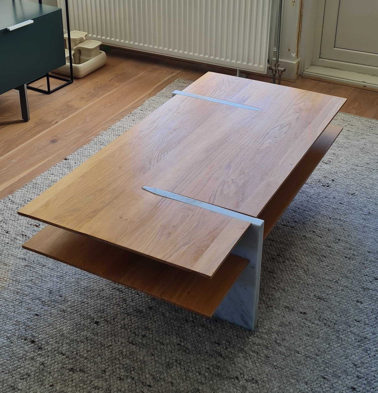 Bolia Matita - Oak / Marble Coffee Table | €350 | Whoppah