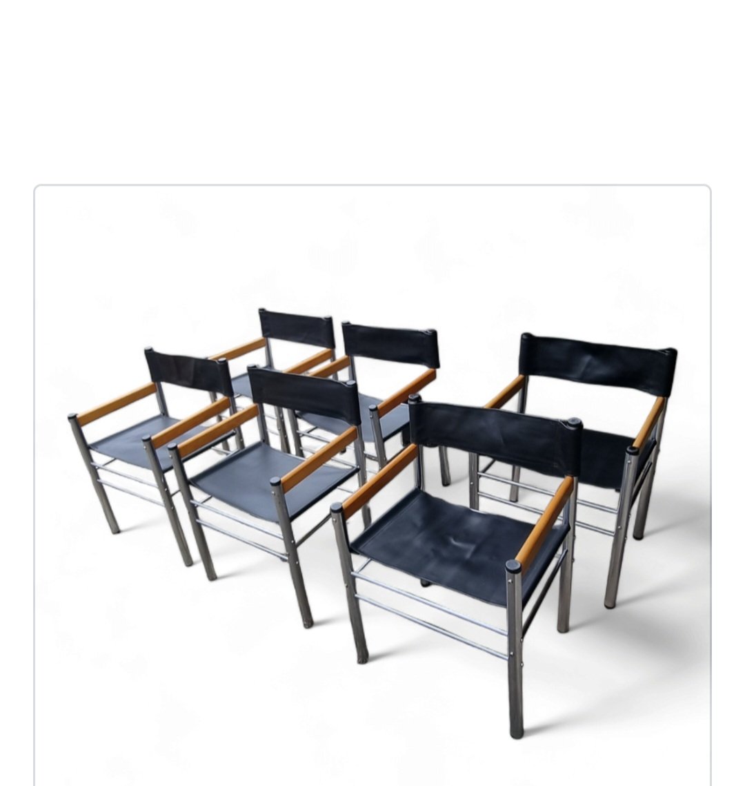 6 × Mid - Century Tube Chairs | €345 | Whoppah