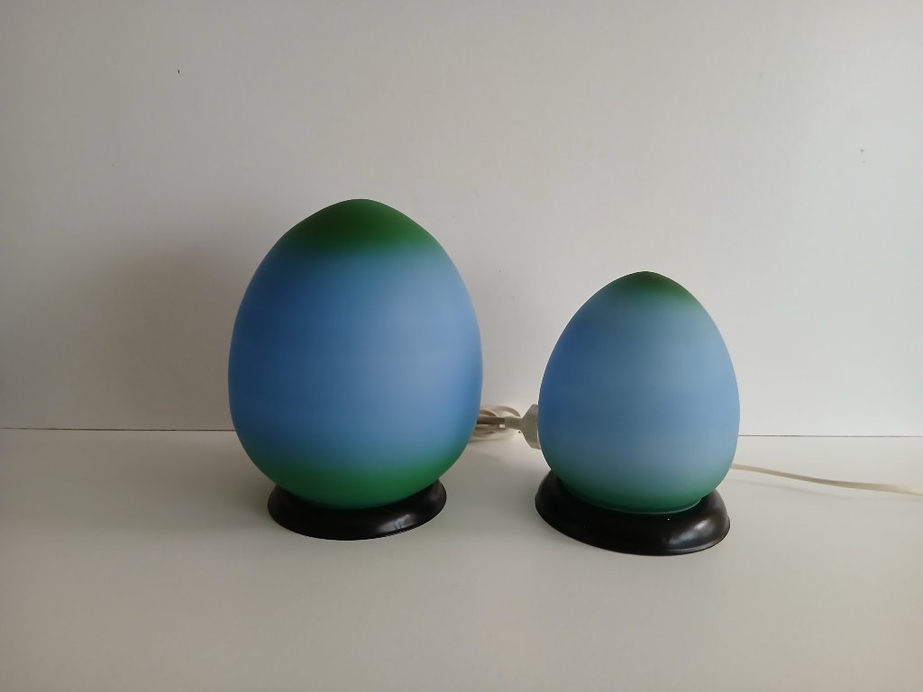 Set of glass table lamps HB lighting - 1980s | €95 | Whoppah