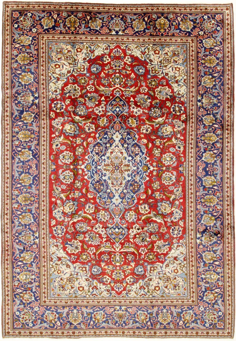 Original Persian rug Keshan, Kashan Red 363 x 255 cm Top condition ...
