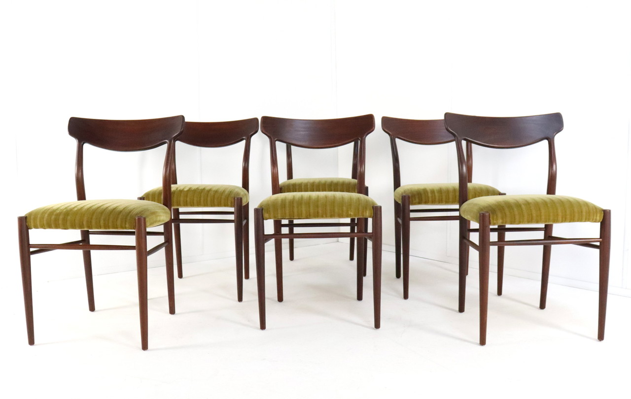 Set of 6 Lübke Otto Pollak Dining Chairs 'Aldersbach' | €1,200 | Whoppah