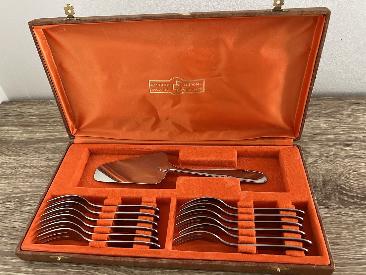 Set of 12 Devouge Dupont Dessert Forks and Stainless Steel Spoon | €75 ...