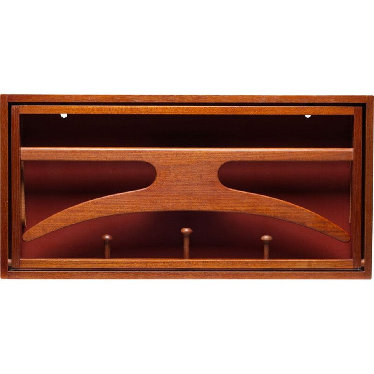 Vintage teakhouten en gelakte wandkluis van Adam Hoff en Paul Ostergaard voor Virum ...