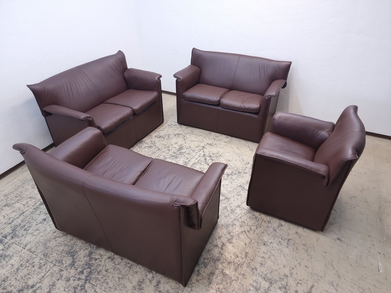 B&B ITALIA Lauriana bankstel design fauteuil stoel leren bank | €3,999 ...