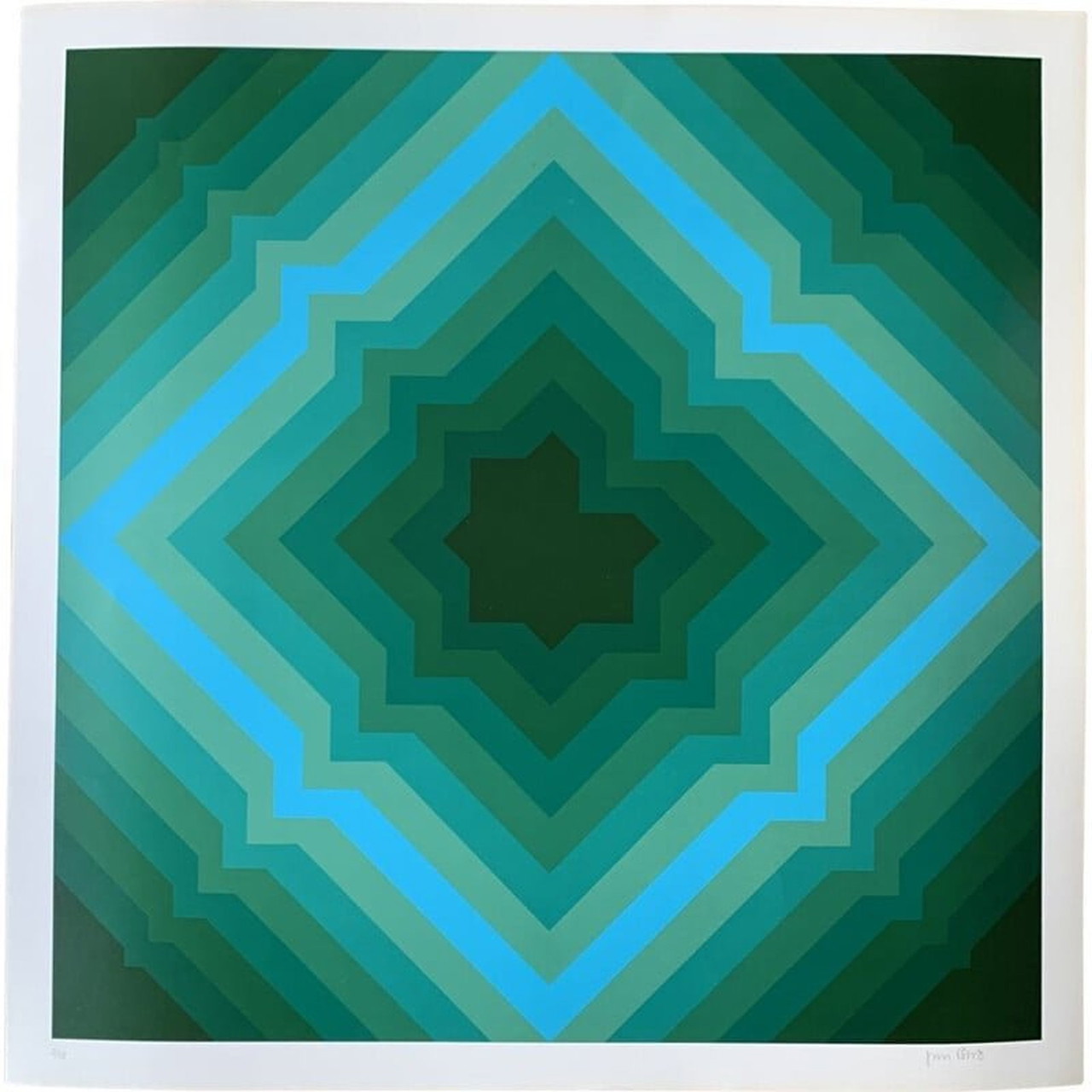 Vintage fotolithografie door Jim Bird, 1972 | €290 | Whoppah