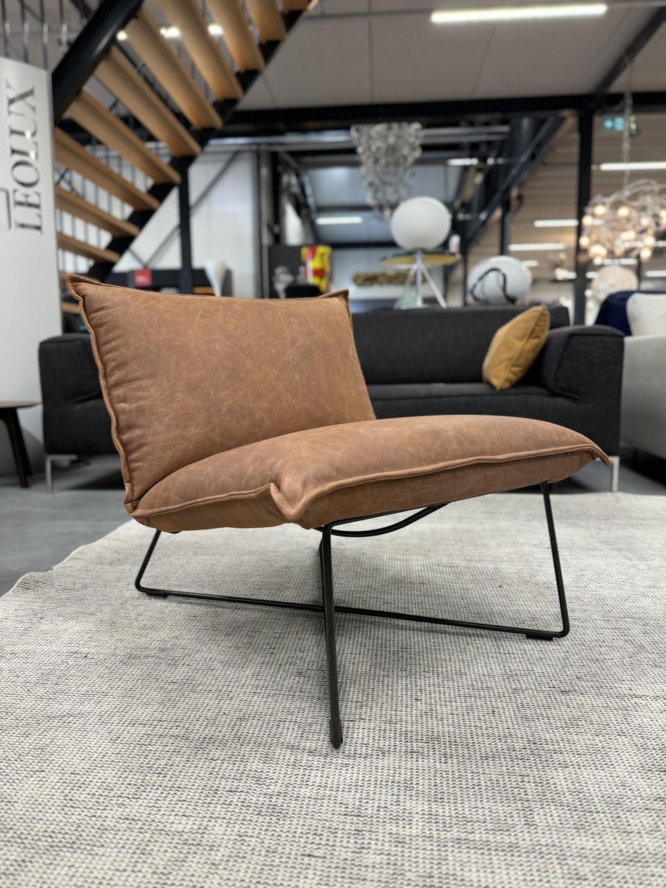 jess Design Earl fauteuil bruin leer | €899 | Whoppah