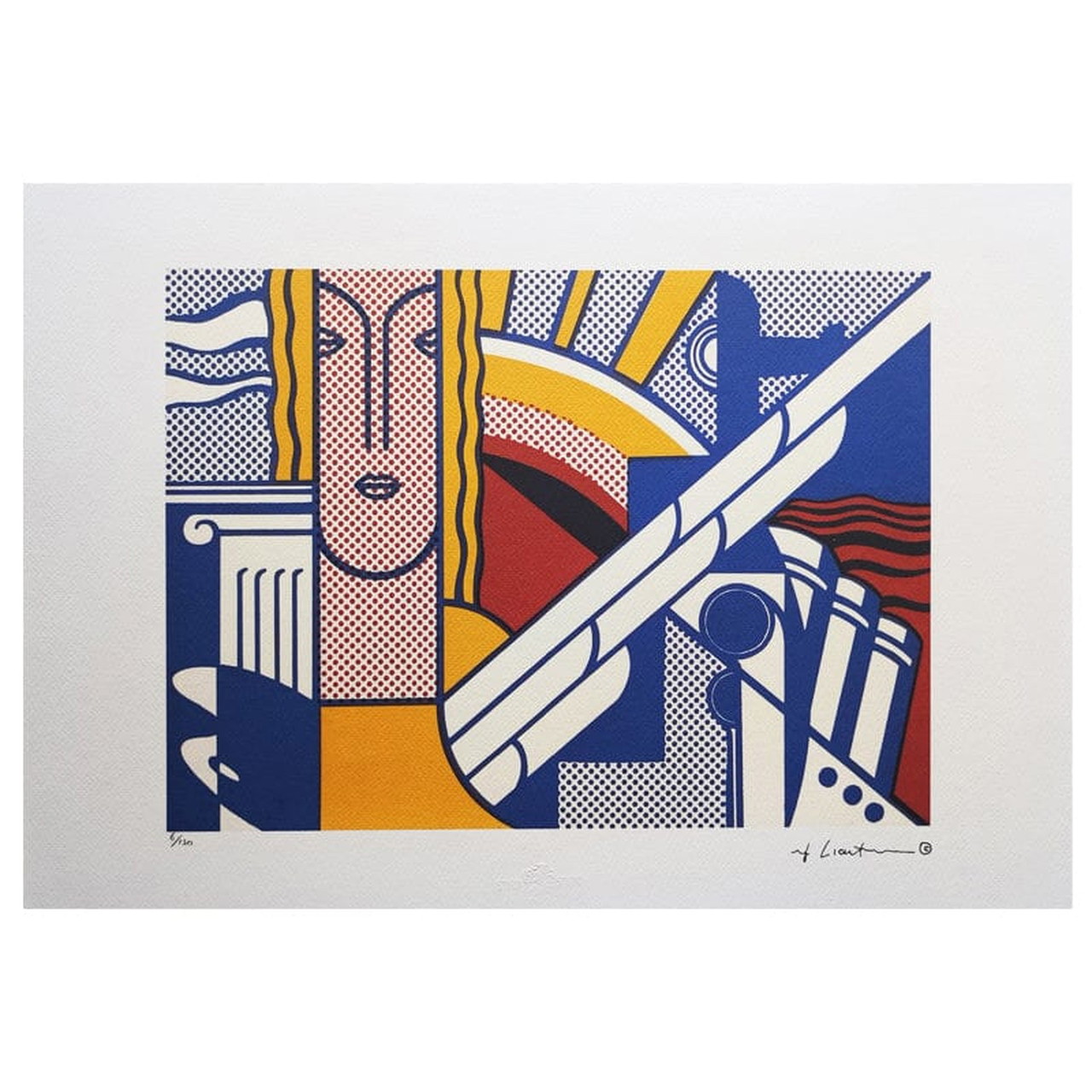 Vintage Roy Lichtenstein "Modern Kunst" Limited Edition lithografie | € ...