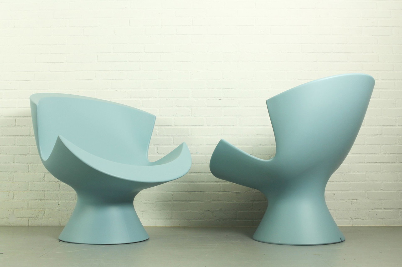 Set van 2 Karim Rashid Kite Lounge Chairs voor Label, 2004 | €1,869 ...
