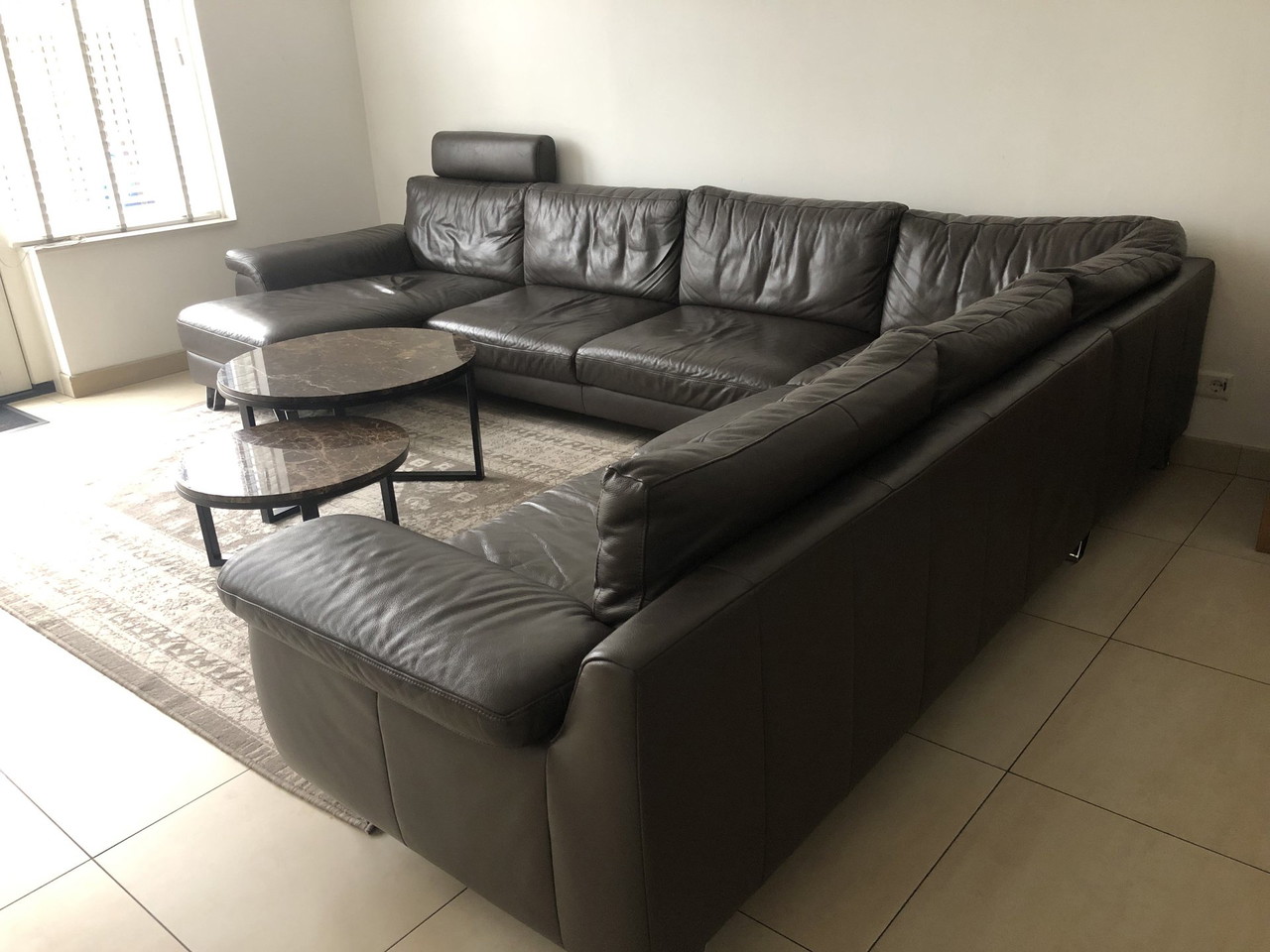 Ewald Schillig Leather Corner Sofa