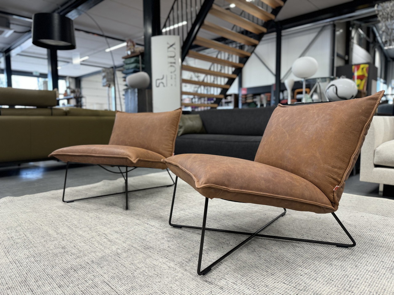 2 Jess Design Earl Faureuils in pelle marrone Bonanza | €799 | Whoppah