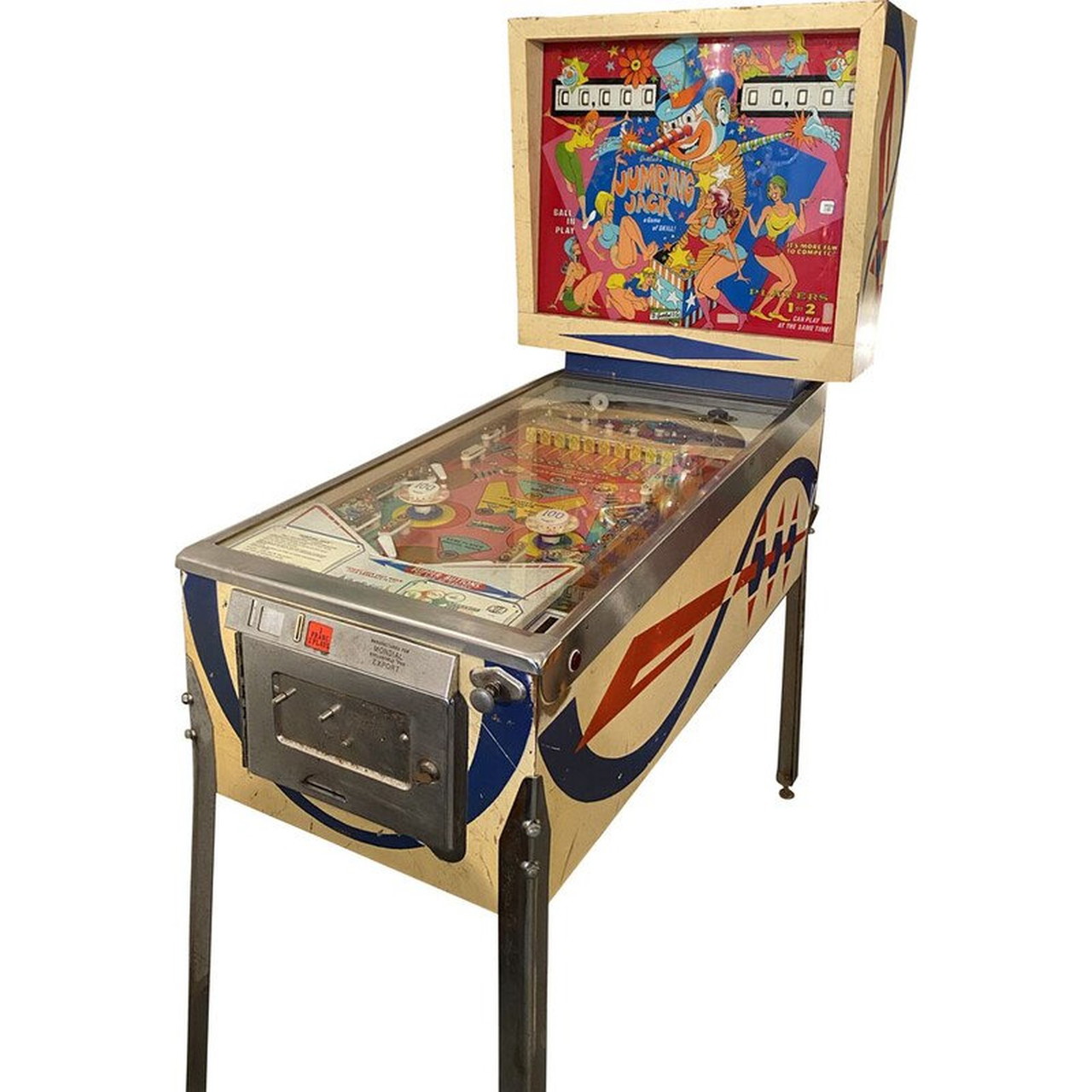Vintage "Jumping Jack" pinball machine for Gottlies, 1972s | €4,900 ...