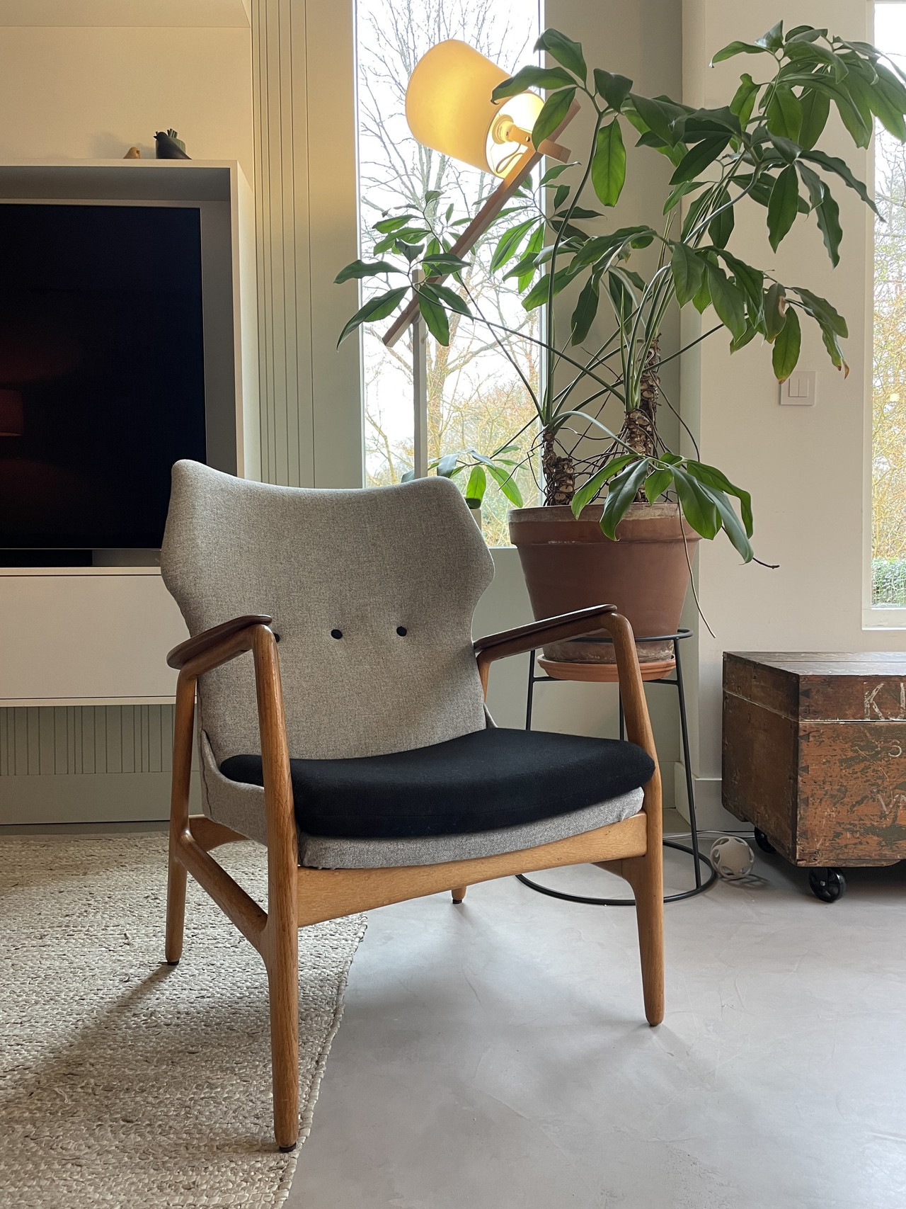 2x Arnold Madsen and Henry Schubell for Bovenkamp in new Kvadrat fabric ...
