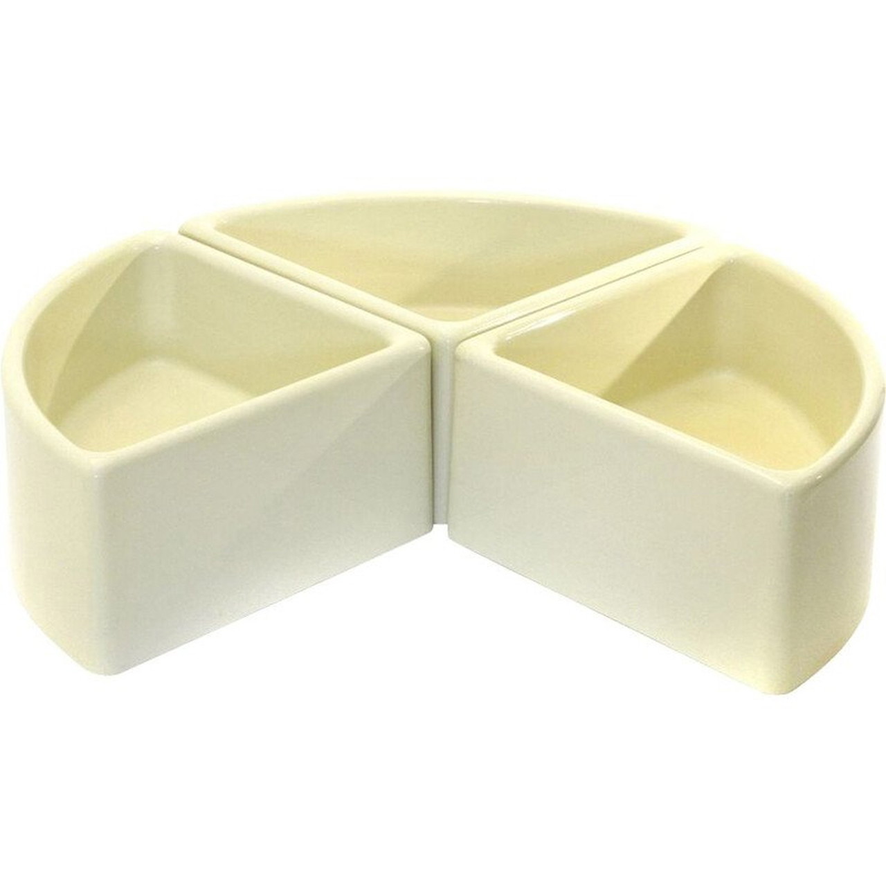 Set of 3 vintage white plastic flower pots by Elco, 1970 | €135 | Whoppah
