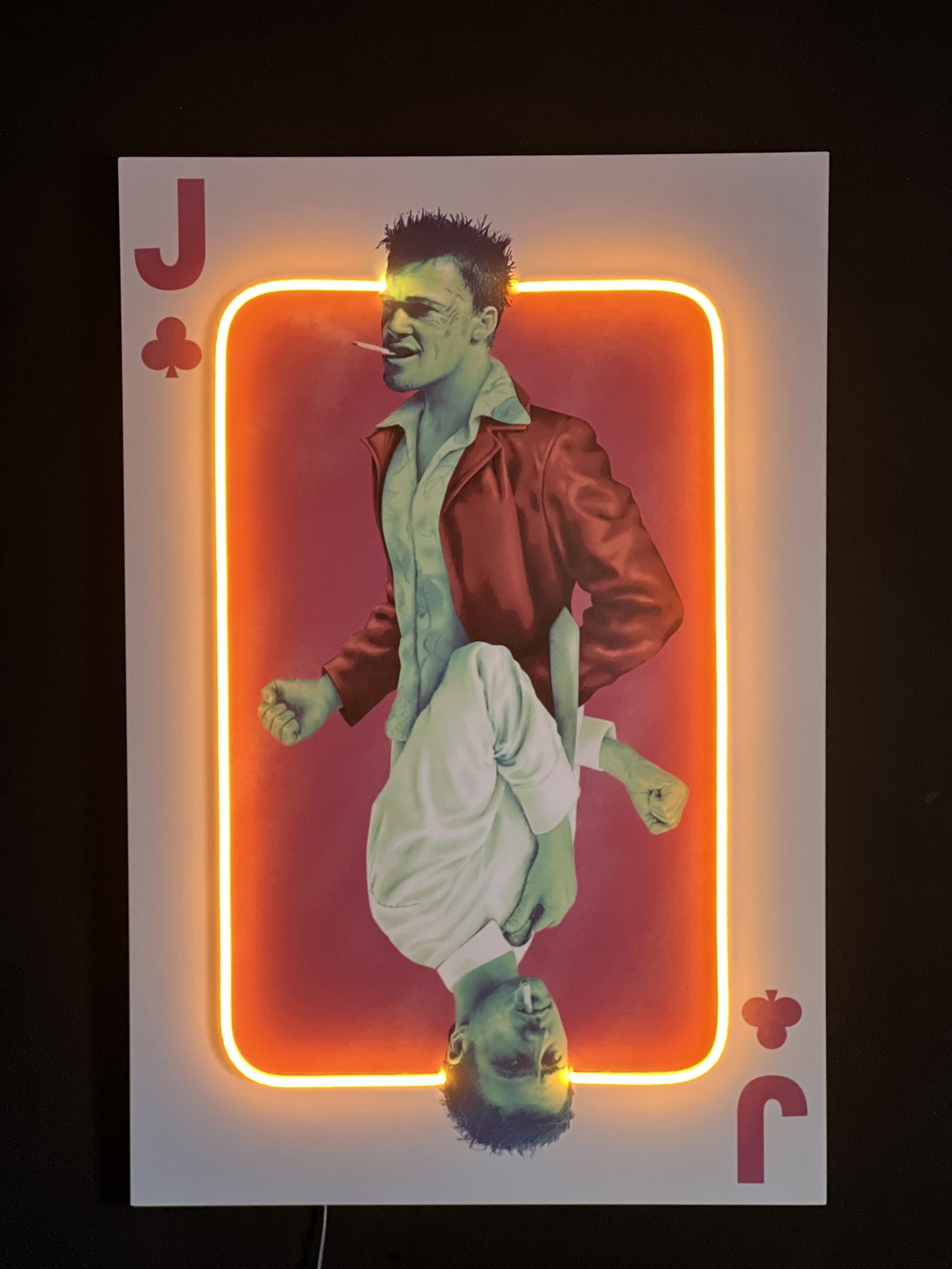 LedMansion Fight Club Card Neon PopArt Wall Art Led Lamp | €272 | Whoppah