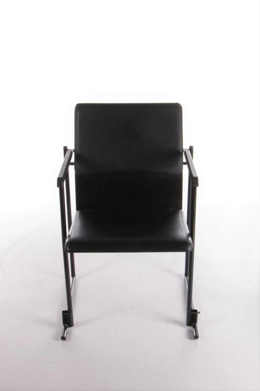 Yrjö Kukkapuro Leather dining chair made by Avarte, Finland 1970 | €375 ...