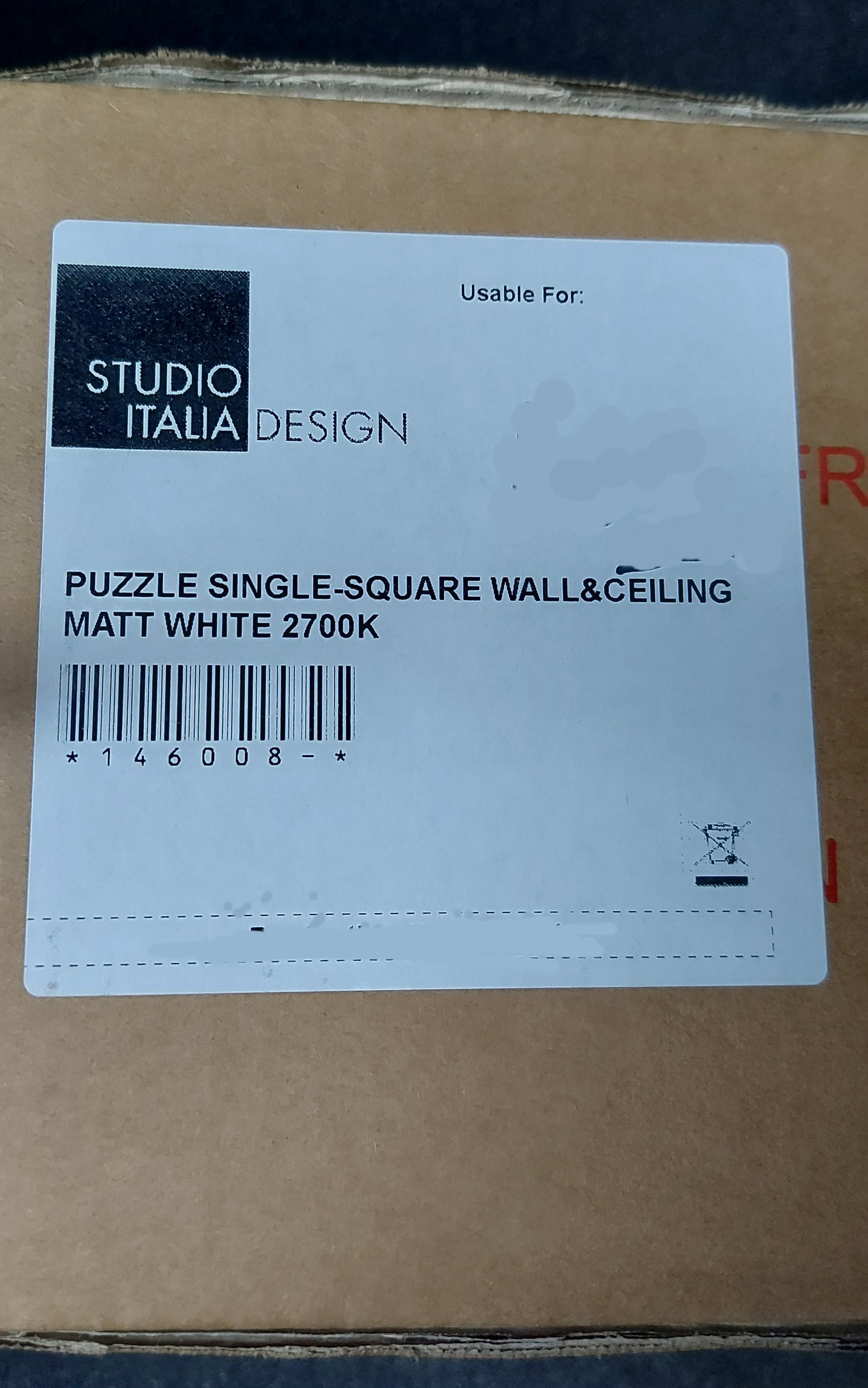 Puzzle single square wall-ceiling Studio Italia Design | € 115 | Whoppah