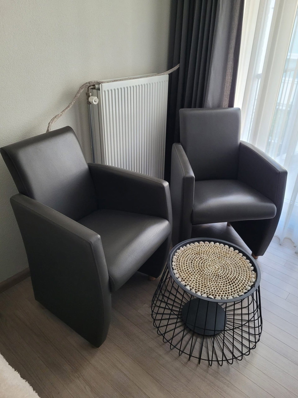 Two Leather Chairs With Coffee Table | €100 | Whoppah