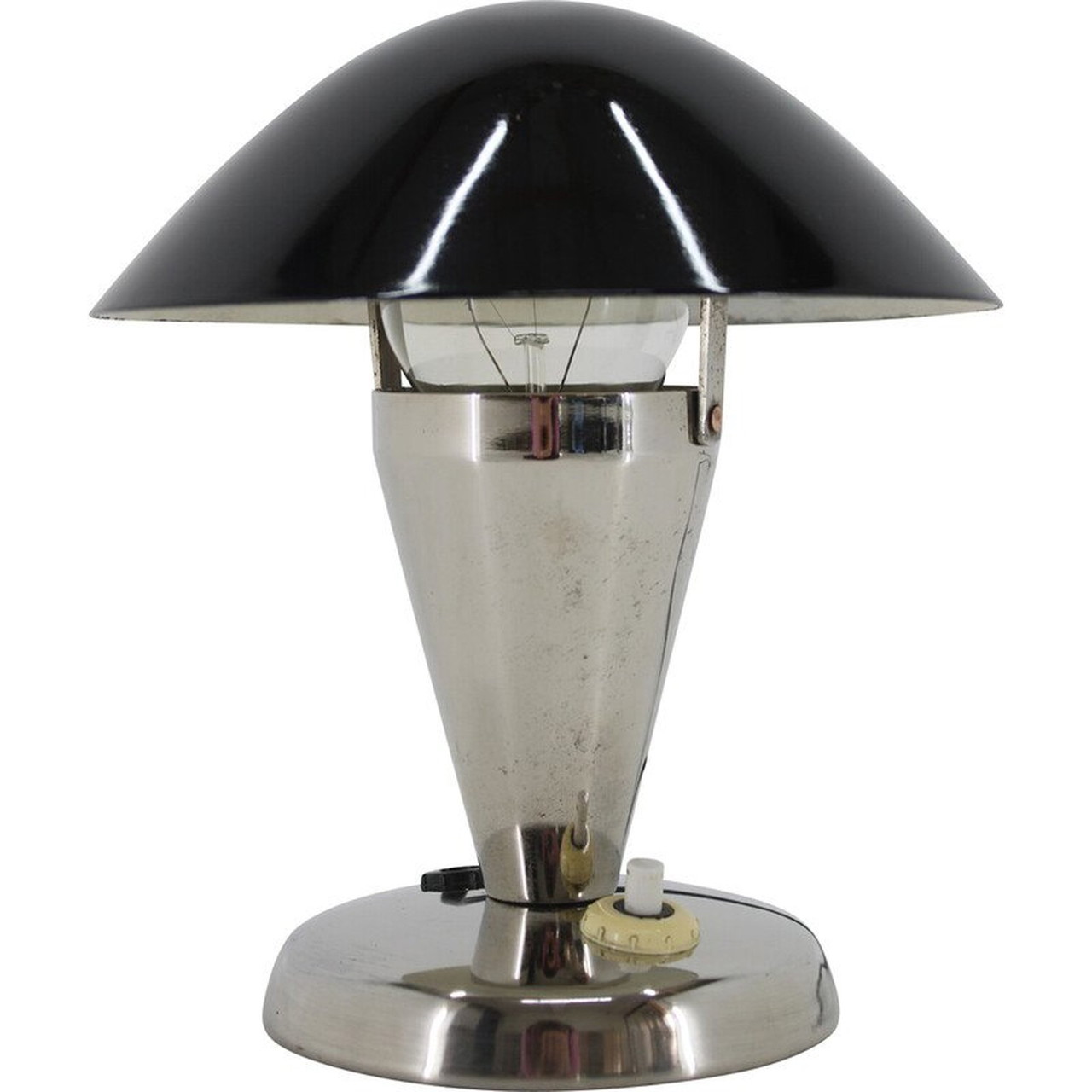 Vintage Bauhaus mushroom-shaped table lamp, Czechoslovakia 1930 | €260 ...