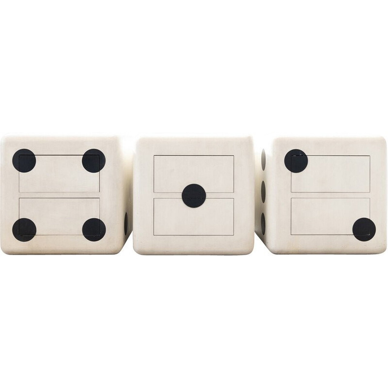 Vintage beech plywood dice cube with wheels and two drawers, 1980 | € ...