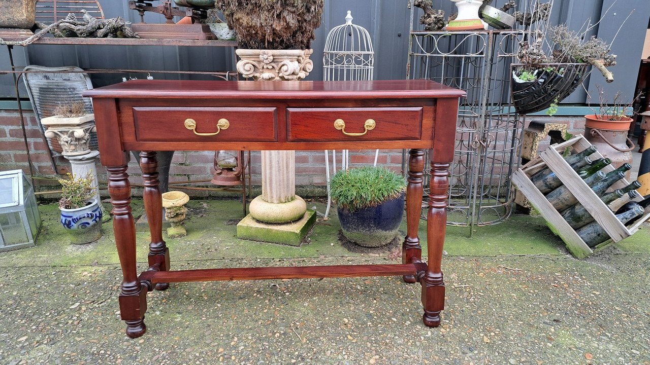 Classic English Sidetable, Hall Table, Wall Console Dim. 100 X 35Cm And ...