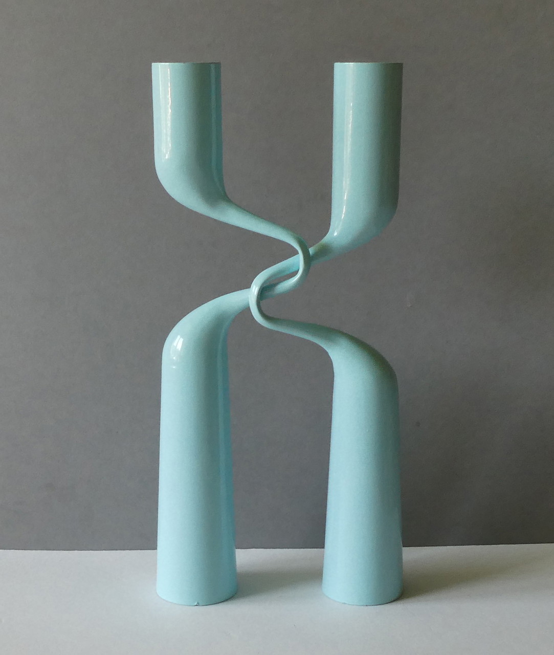 Double candle holder in light blue Double Candle Holder Tango Design ...