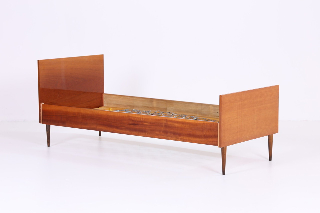 Vintage bed 60s | Mid - Century sprung bed Bed frame daybed daybed wood ...