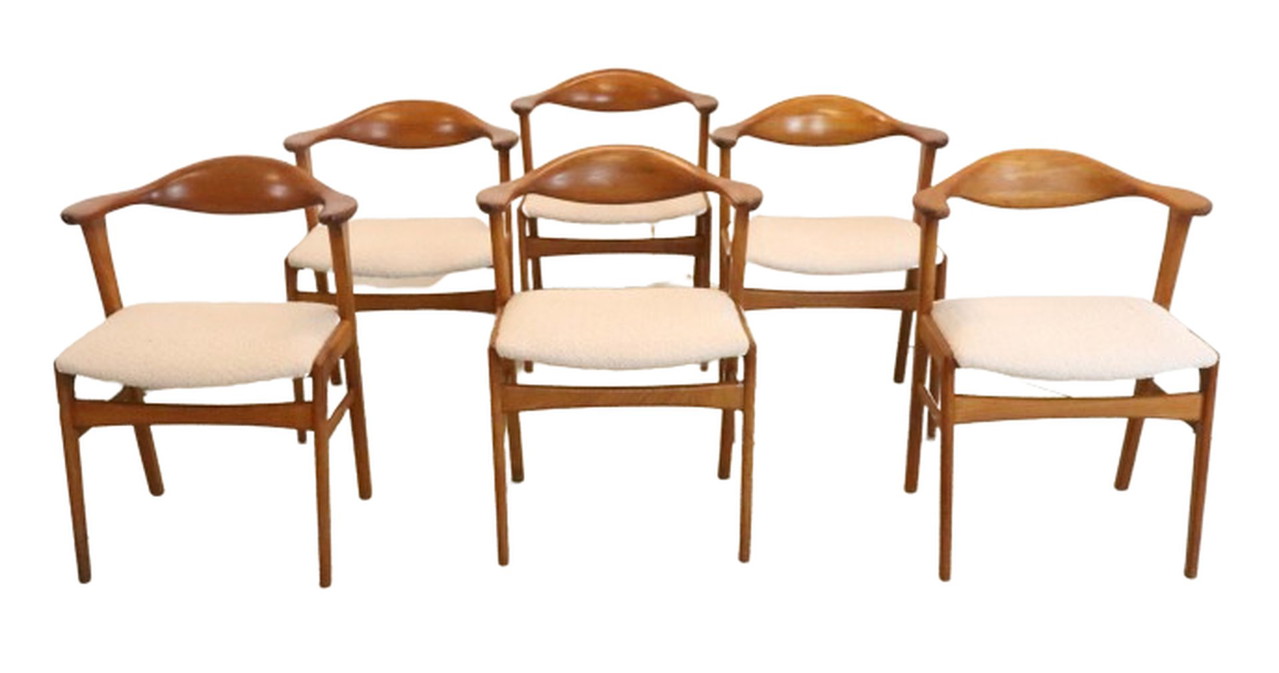 6x Erik Kirkegaard for Hong stolefabrik model 49 chairs vintage | € ...