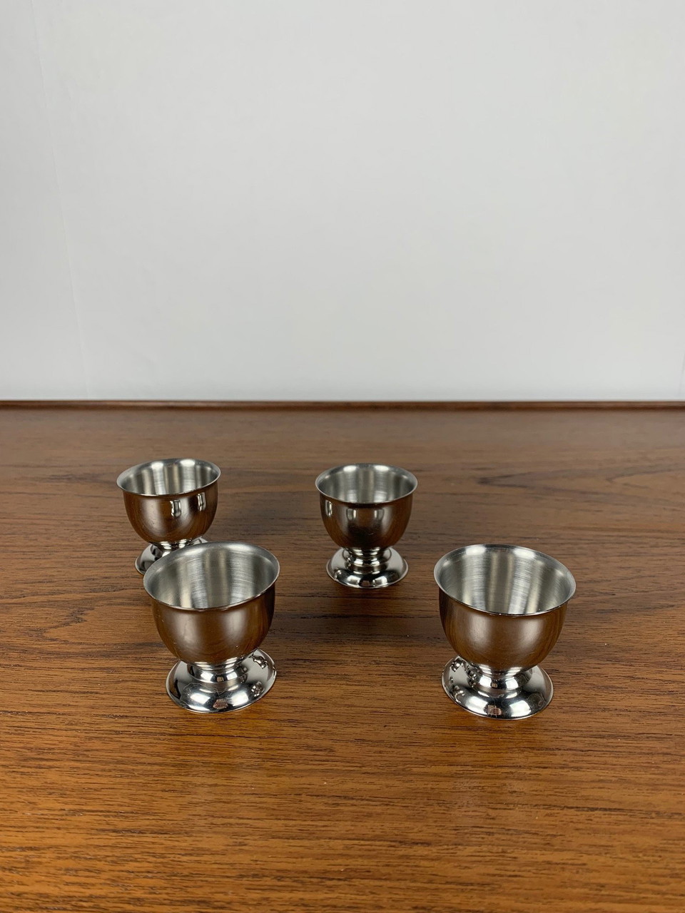 Set Of 4 Stainless Steel Egg Cups, 1970 | €30 | Whoppah