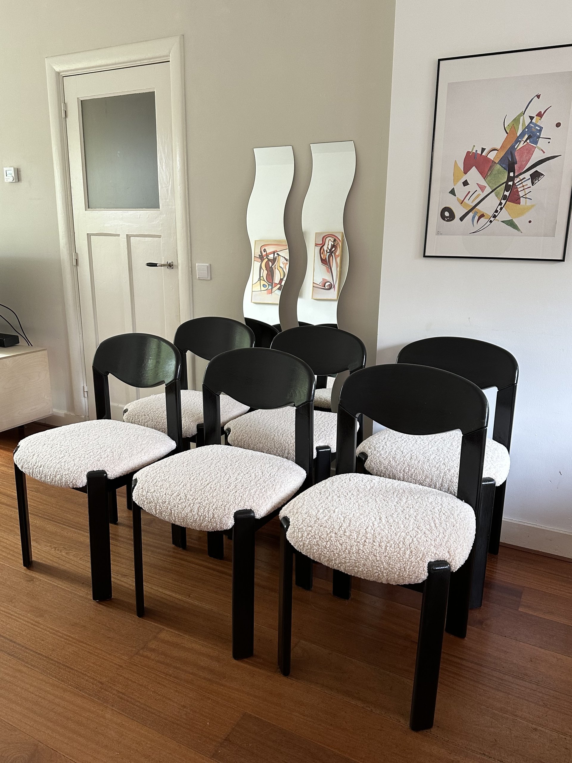 6x Vintage teddy dining room chair | €1,299 | Whoppah
