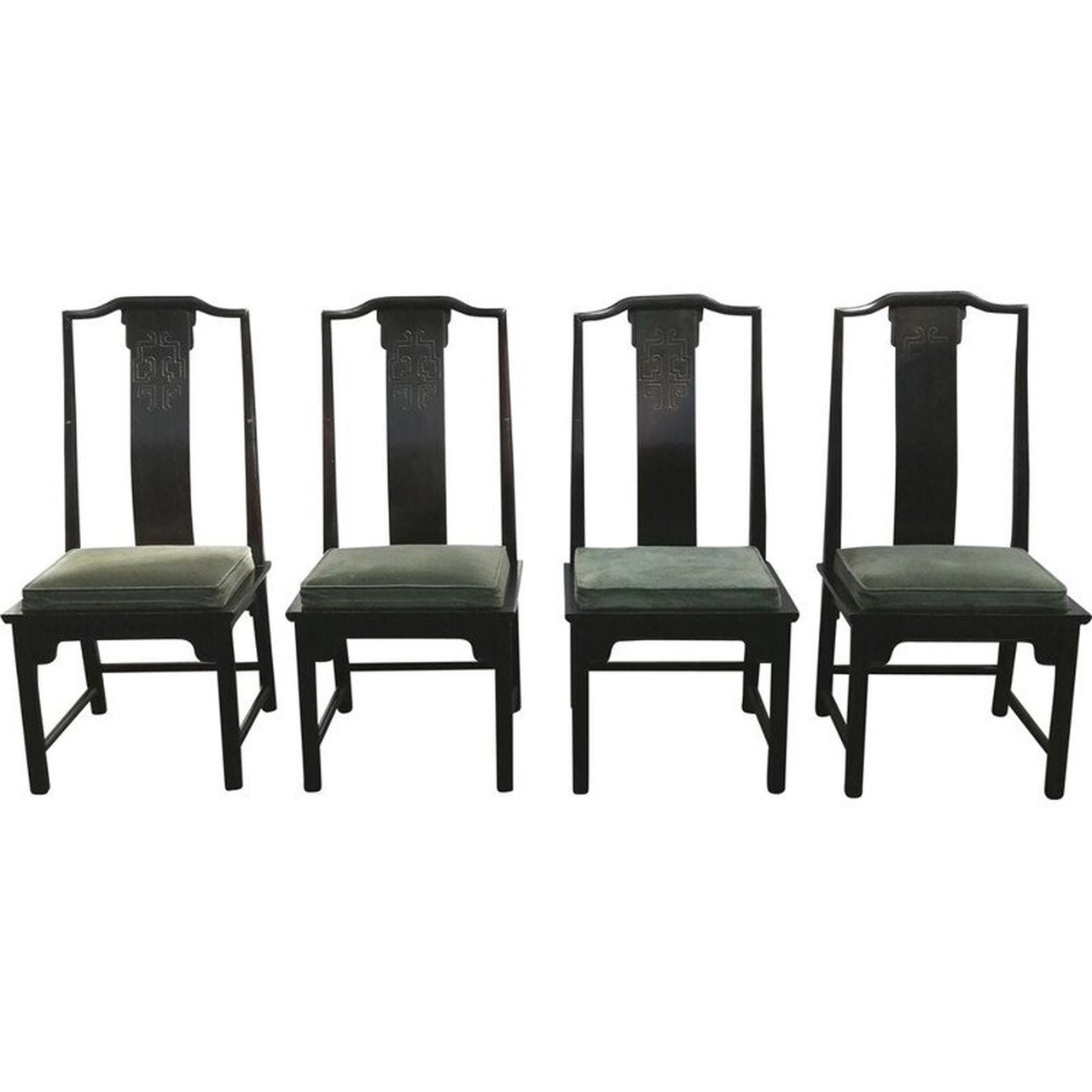 Set of 4 vintage solid maple chairs model 542-511 by Hickory Nc, USA ...