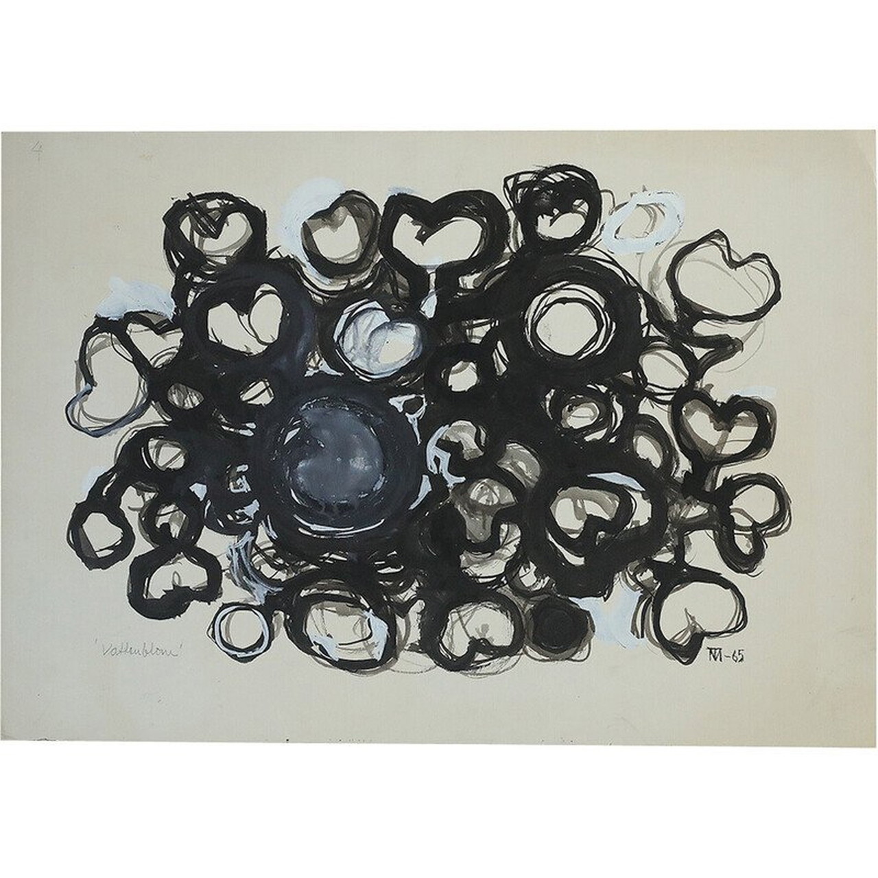 Vintage painting by Ebba Margareta Treutiger, 1965 | €345 | Whoppah