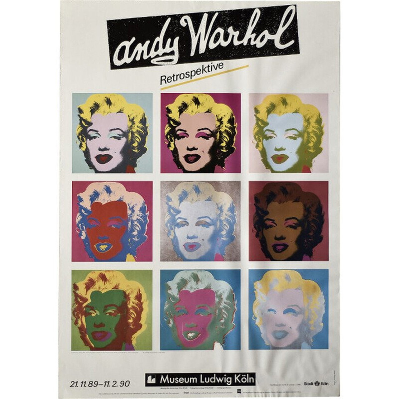 Vintage poster "Marilyn Monroe" by Ros Nagy-Roden, Germany 1990 | €695 ...