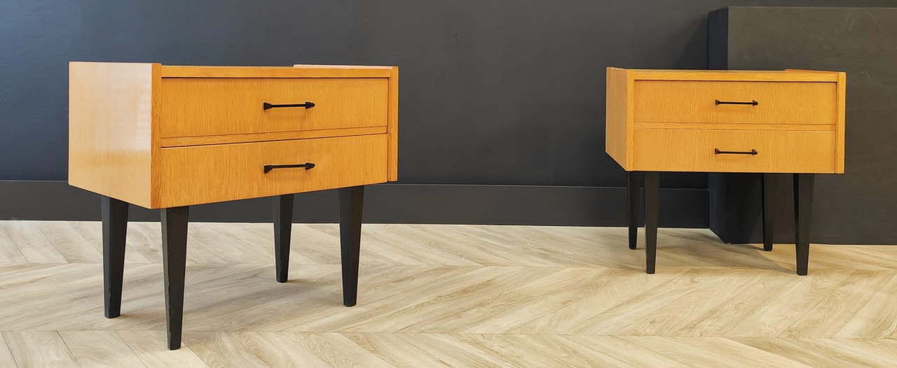 70s style bedside table