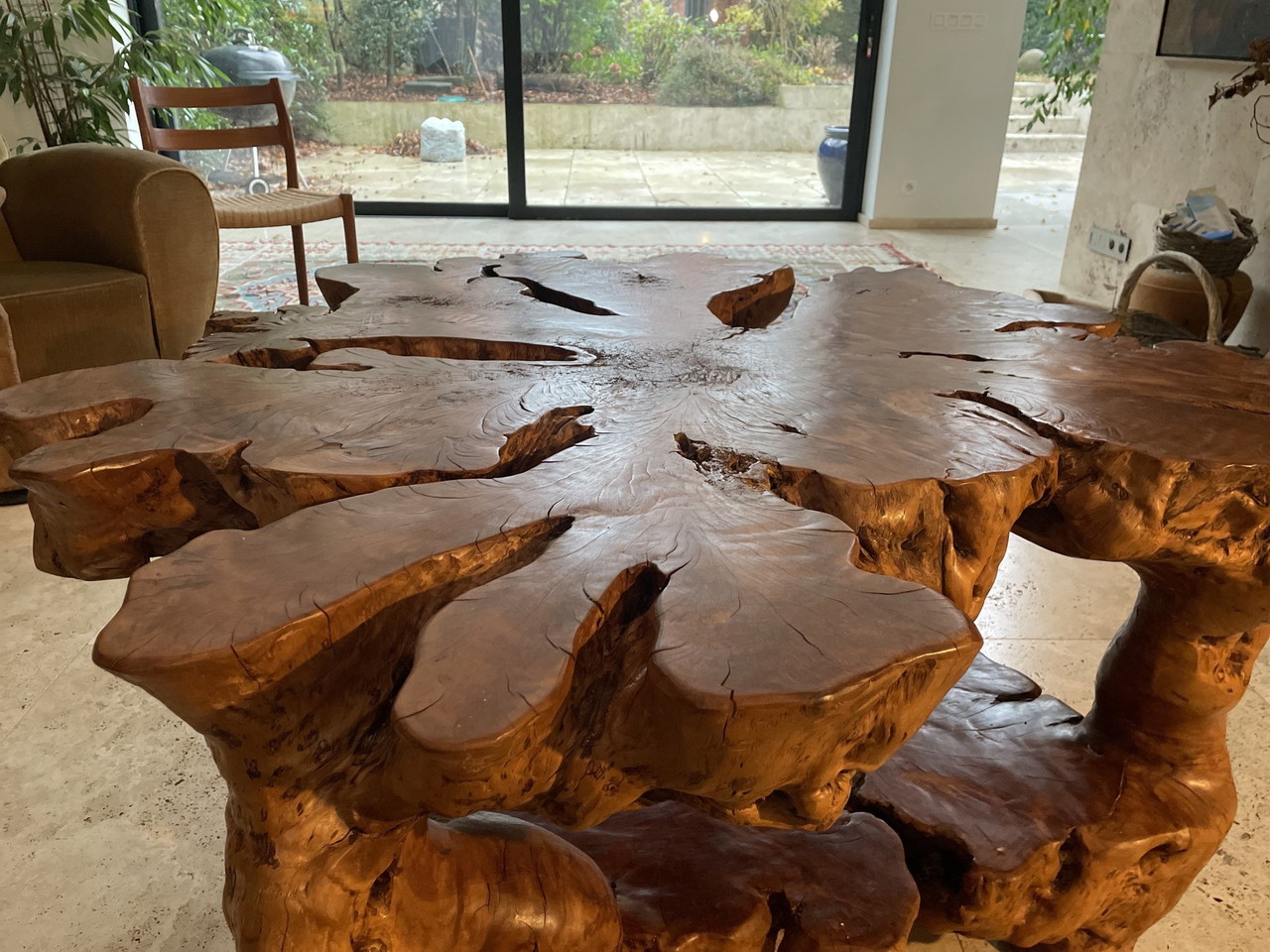 Tree root coffee table store