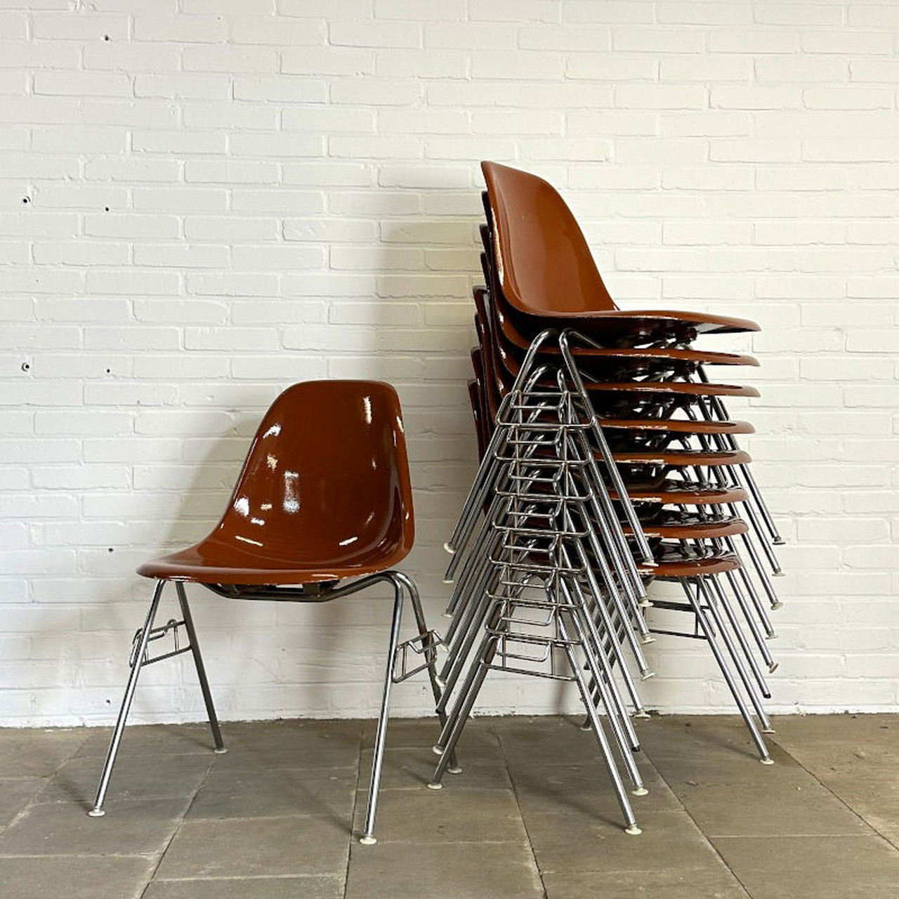 Set of 9 DSS chairs, Charles & Ray Eames for Herman Miller | €2,280 ...