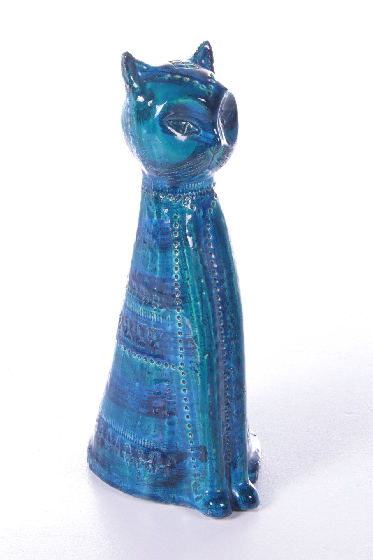 Bitossi italy Rimini Bitossi Blue cat made of ceramic by Aldo Londi ...