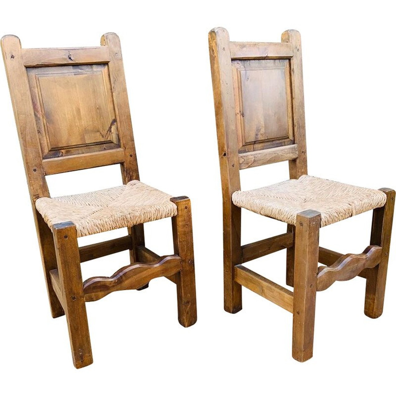 Pair of vintage wood and straw chairs | €100 | Whoppah