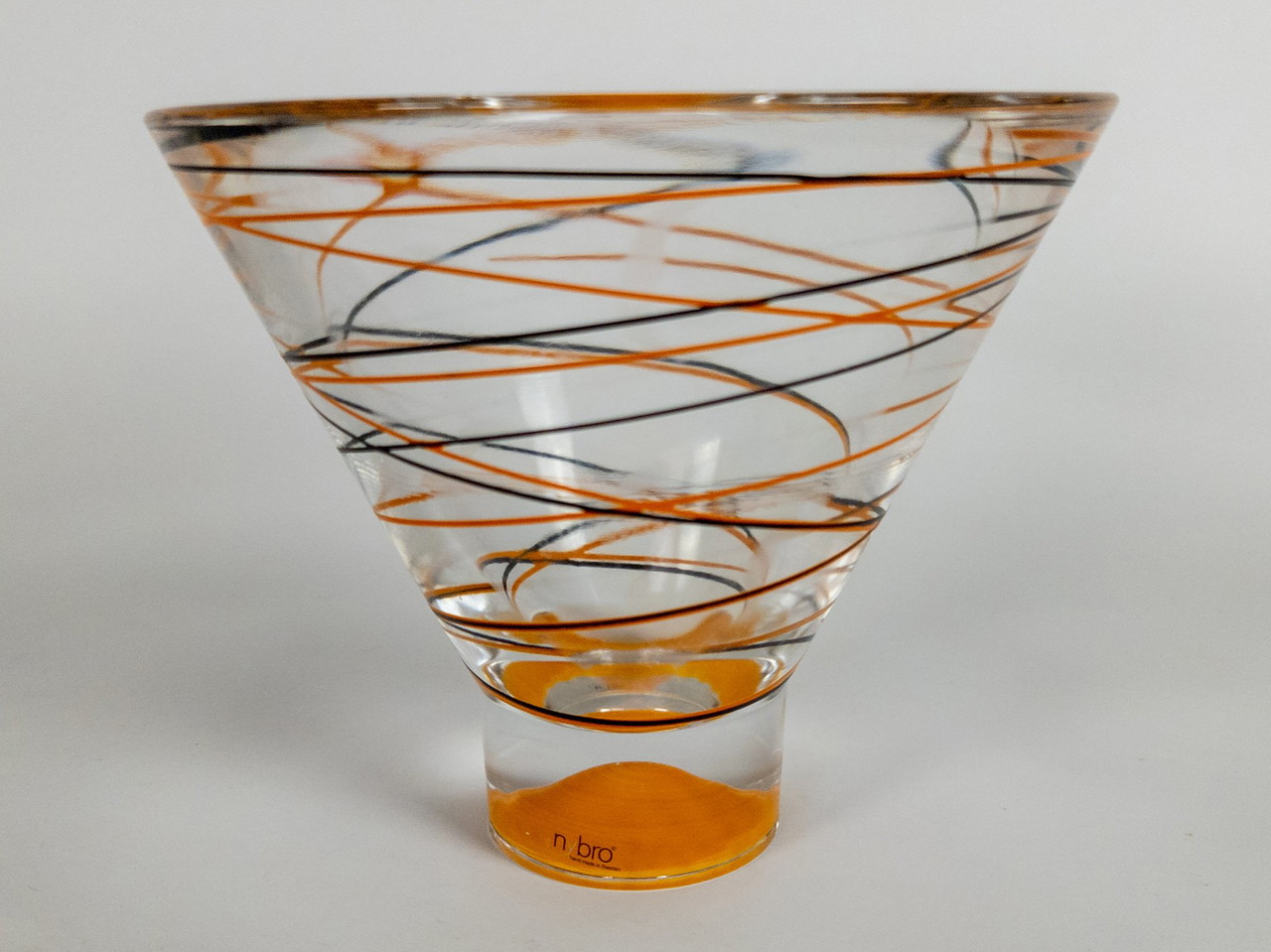 Nybro - Sweden - Handmade - pendulum vase - glass - crystal - 1990's ...